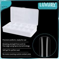 China 500PCS/Box Clear Half Full Cover Press-on False Nails 11sizes in Storage Box for sale