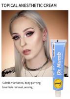 China Blue Dr Numb Lido Caine Tattoo Numbing Cream for Semi-Permanent Makeup Piercing Microblading for sale