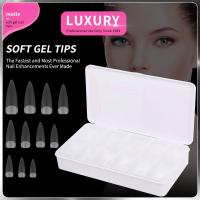 China Long Stiletto Fake Nail Tips 500PCS Full Cover Soft Gel Nails 11 Sizes False Nails for sale