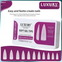 China Long Stiletto Fake Nail Tips 500PCS Full Cover Soft Gel Nails 11 Sizes False Nails for sale