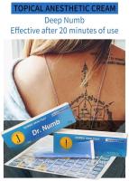 China Dr Numb Tattoo Numbing Cream High Quality Semi-Permanent Makeup Cream Miroblading for sale