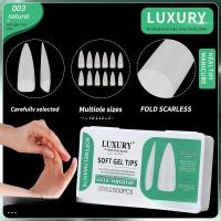 China Soft Gel Nail Tips 500PCS/Box Natural Acrylic Nails Press on Nails for Nail Art Design Manicure Tools for sale