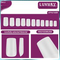 China Luxury Press on Nails 500PCS Short Square Shape Natural Matte French False Nails Set for Nail Art for sale