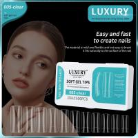 China 500PCS/Box Ultra-Thin False Nail Tips Gel Square Shaped Full Cover Press on Nails Acrylic Fake Nails for sale