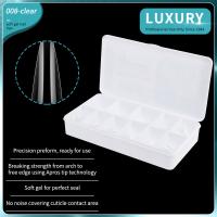 China 500PCS Clear Acrylic False Nails Half Cover Handmade Long Stiletto Nails for DIY Nail Art for sale