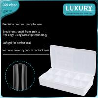 China 500PCS Fake Nails Tips Half Cover French Square Shaped False Nails for DIY Nail Art for sale