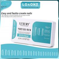 China 500PCS Clear Toenail Gel Set Full Cover Gel Toe Nails in 11 Sizes Acrylic Toenails for sale