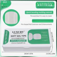 China 500PCS Clear Toenail Gel Set Full Cover Gel Toe Nails in 11 Sizes Acrylic Toenails for sale