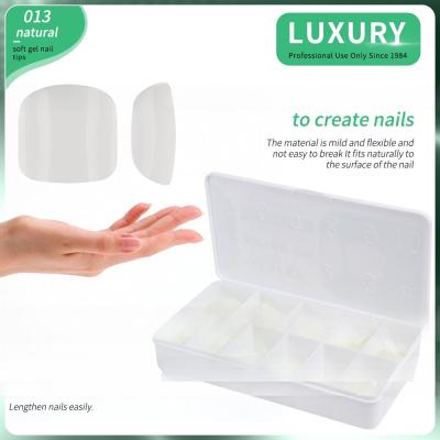 China 500PCS Toe Nail Tips Set Short Square Full Cover Soft Gel False Toenails 11 Sizesfor Nail Extension for sale