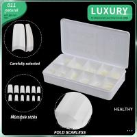 China 500PCS/Box Acrylic Fake Nail Tips Square False Nails Half Cover Press on Nails for Nail Art Design Manicure Tools for sale