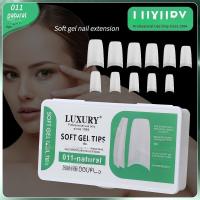 China 500PCS/Box Acrylic Fake Nail Tips Square False Nails Half Cover Press on Nails for Nail Art Design Manicure Tools for sale