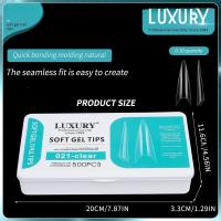 China Long Stiletto V Shaped Natural False Nail Tips French Manicure Fake Nails for sale