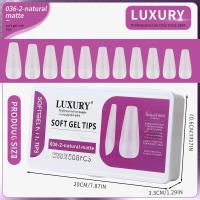 China Natural Full Cover False Salon Nail Tips 500pcs For Women Girls Home Diy for sale