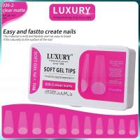 China Natural Full Cover False Salon Nail Tips 500pcs For Women Girls Home Diy for sale