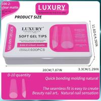 China Matte Half Cover French False Nail Tips For Nail Extension Seamless for sale