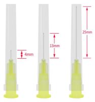 China 100pcs Painless small needle painless beauty ultrafine 30G * 4mm , 30G * 13mm , 30G * 25mm syringes Korean Needles Eyeli for sale