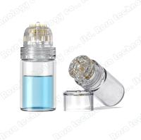 China Hydra Micro Needle Titanium Tips Derma Needles Skin Care Anti Aging Whiten Bottle Stamp Serum Injection Reusable 20 Pin for sale