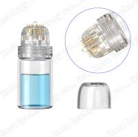 China Hydra Micro Needle Titanium Tips Derma Needles Skin Care Anti Aging Whiten Bottle Stamp Serum Injection Reusable 20 Pin for sale