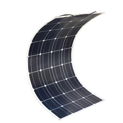 China 110W Semi Flexible Solar Panel 18V 1070x670mm with IP67 Waterproof Rating for RV and Marine Use for sale