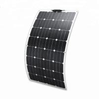 China 110W Semi Flexible Solar Panel 18V 1070x670mm with IP67 Waterproof Rating for RV and Marine Use for sale