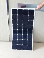 China 100W Semi Flexible Solar Panel 18V with 21.3% Efficiency - 1050×540×3mm IP65 Waterproof for sale