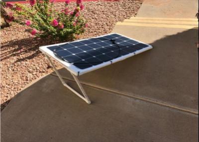 China 100W Semi Flexible Solar Panel 18V with 21.3% Efficiency - 1050×540×3mm IP65 Waterproof for sale