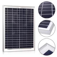 China 30W 18V Polycrystalline Solar Panel for Solar Lights | 430×520×25mm Size with 36 Cells for sale