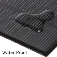 China Waterproof Mini Solar Panels 5V 6V 12V 0.5W-3W 110x60mm with Dual USB Output for sale