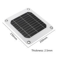 China Waterproof Mini Solar Panels 5V 6V 12V 0.5W-3W 110x60mm with Dual USB Output for sale