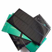 China 1W 2W 3W 1V-5V Epoxy Resin PET Mini Solar Panels 125x63mm 6V Output for Charging for sale