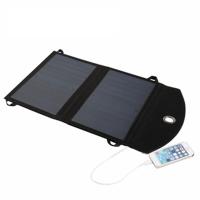 China LETSOLAR SH52 Mini Foldable Portable 14W 5V Solar Charger Panel with 22-23% Efficiency and 450g Weight for sale