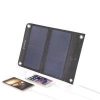 China LETSOLAR SH52 Mini Foldable Portable 14W 5V Solar Charger Panel with 22-23% Efficiency and 450g Weight for sale