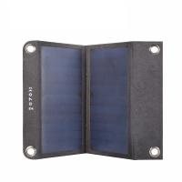 China LETSOLAR SH52 Mini Foldable Portable 14W 5V Solar Charger Panel with 22-23% Efficiency and 450g Weight for sale
