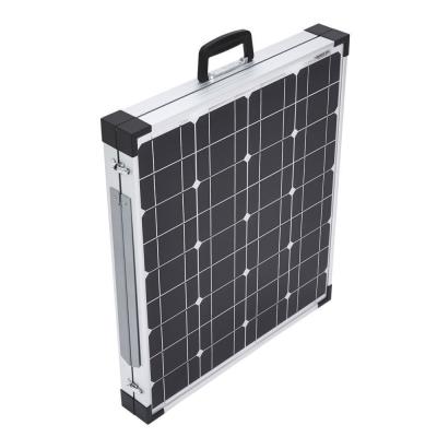 China 90W Monocrystalline Folding Solar Panel with 17.4V Output and 16% Efficiency for Outdoor Power Applications for sale