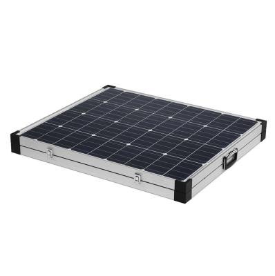 China 100W Monocrystalline Folding Solar Panel for Camping - 17.4V, 5.58A Output with 16% Efficiency for sale