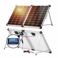 China 120W Polycrystalline Silicon Foldable Solar Panel with 17.9V Output and 15.33kg Weight for Portable Power Applications for sale