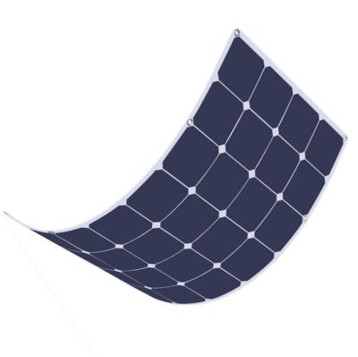 China 120W Flexible Ultra Thin Solar Panel 22.1V 3mm Thick with 23% Efficiency USA Sunpower Cells for sale