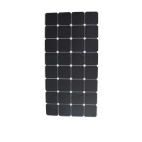 China 100W Semi-Flexible Monocrystalline Solar Panel with 23% Efficiency and 45° Bend Angle for RV Marine Applications for sale