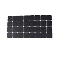 China 100W Semi-Flexible Monocrystalline Solar Panel with 23% Efficiency and 45° Bend Angle for RV Marine Applications for sale