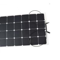 China 100W Semi-Flexible Monocrystalline Solar Panel with 23% Efficiency and 45° Bend Angle for RV Marine Applications for sale
