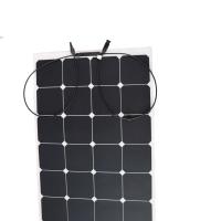 China 100W Semi-Flexible Monocrystalline Solar Panel with 23% Efficiency and 45° Bend Angle for RV Marine Applications for sale