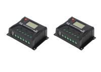 China 12V 60A PWM Solar Charge Controller for Lithium Batteries with LCD Display and Dual USB Ports for sale