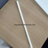 China Polytetrafluoroethylene Grooved Rod PTFE Parts Anti Corrosive OEM for sale