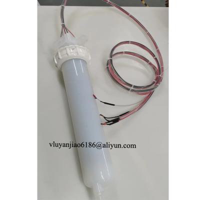China 4.5kw 3 Phase 208VAC Max Temp 120℃ PFA Shell Inline Chemical Heaters for sale