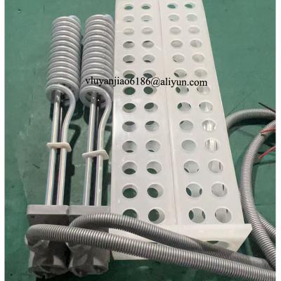 China 400v 1p 2kw Vertical Spiral Teflon PTFE Immersion Heater With PP Protection Cover for sale