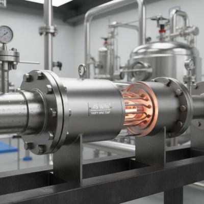 China Stainless Steel Inline Chemical Heater with Up To 45 W/in² Watt Density and 1000°F Temperature Range for High Pressure Applications for sale