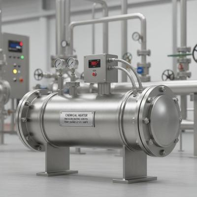 China Stainless Steel Inline Chemical Heater with 5000 PSI Pressure Rating and Up To 1000°F Temperature Range for sale