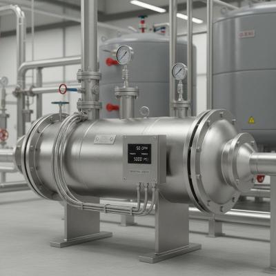China Stainless Steel Inline Chemical Heater With Up To 50 GPM Flow Rate And 5000 PSI Pressure Rating For Industrial Processes for sale