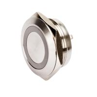 China 22mm Micro Anti Vandal Push Button Switch Metal Illuminated Ultra Short With Rgb Led for sale