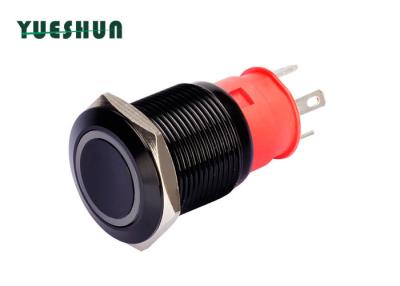China Waterproof Momentary Push Button Switch Anodized Aluminium 10A Silver Contacts 2000VAC for sale